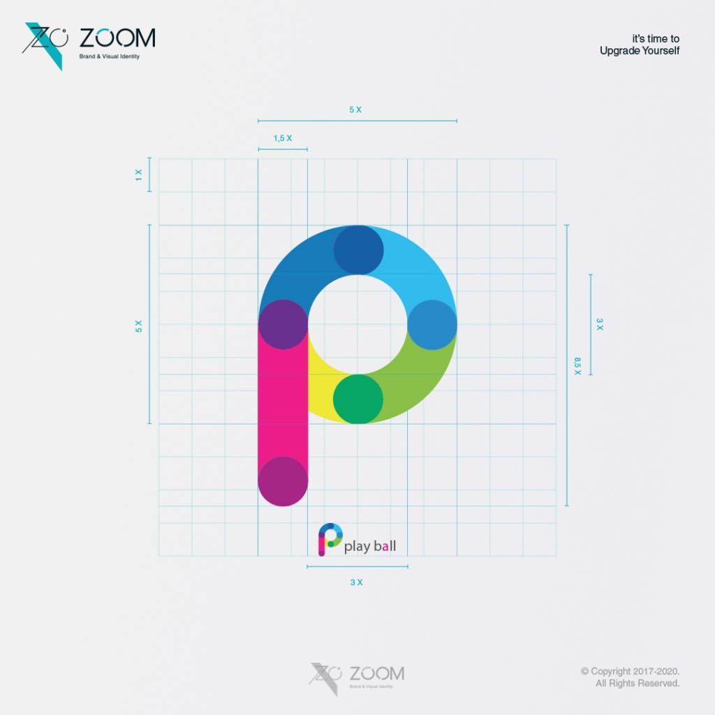 Logo Design Play Ball - Z O O M Brand & Visual Identity